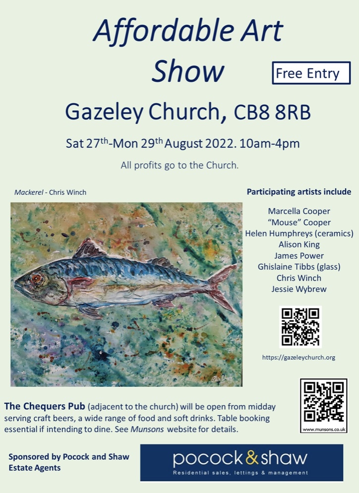 Gazeley Church, Art Exhibition – KATHERINE CHEESMAN